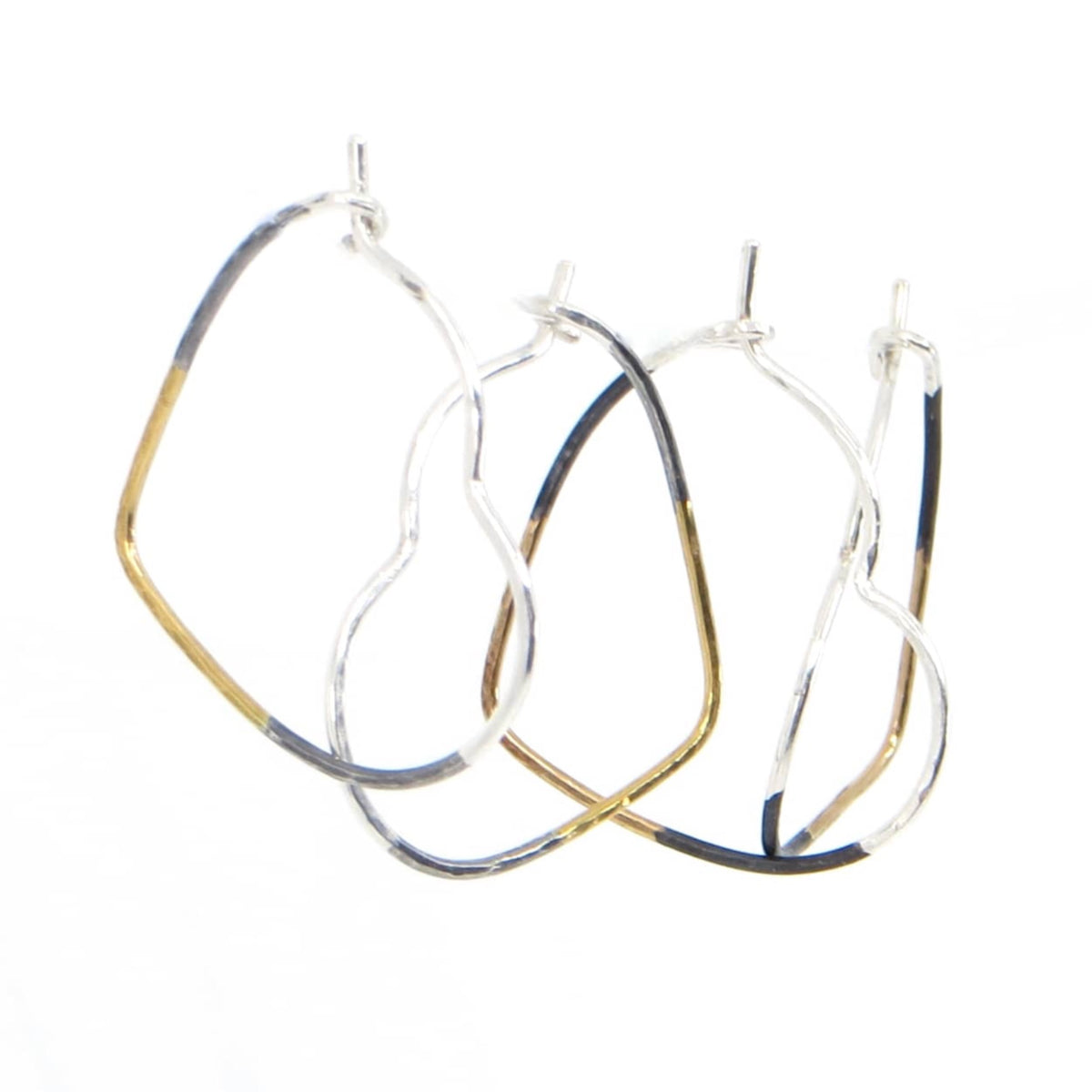 Floating Heart Hoops – Wendy Jo New Metal Designs